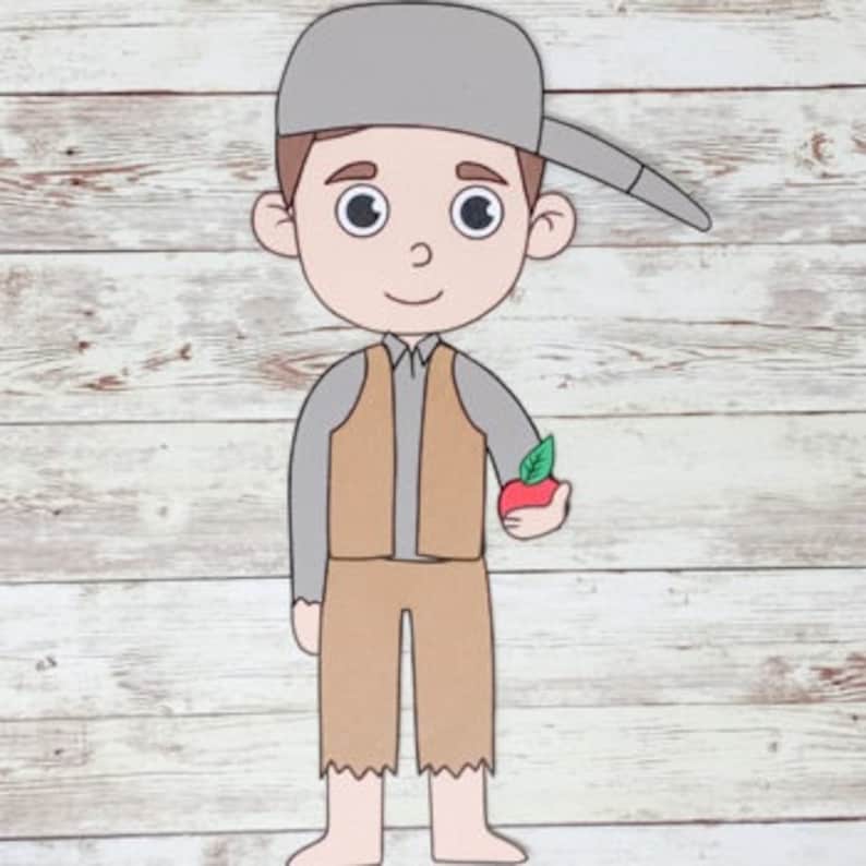 Johnny Appleseed Craft | Apple Activities | Fall Bulletin Board - Etsy