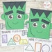 Frankenstein Shape Craft | Halloween Shape Craft | Fall Shape Craft - Etsy