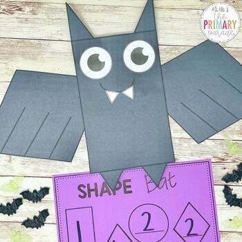 Shape Bat Craft | Halloween Shape Craft | Fall Shape Craft - Etsy