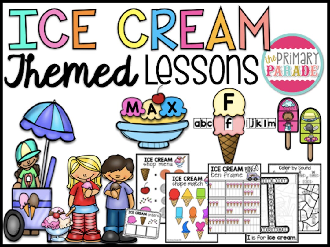 Ice Cream Theme Activities - Etsy