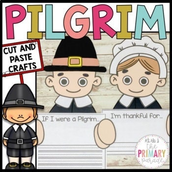 Pilgrim Craft | Thanksgiving Crafts | Fall Craft - Etsy