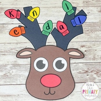 Christmas Name Craft | Reindeer Name Craft | Christmas Crafts and ...