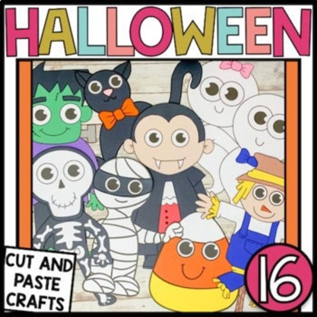Fall Shape Craft Bundle | Halloween Shape Craft | Frankenstein | Witch ...
