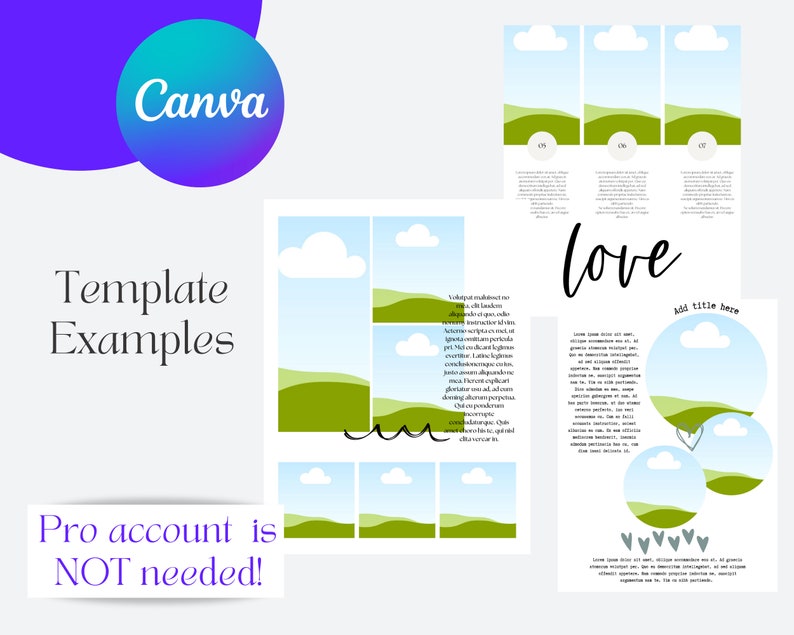 14, 6x8 Editable Scrapbook Templates, Canva Scrapbook Template ...
