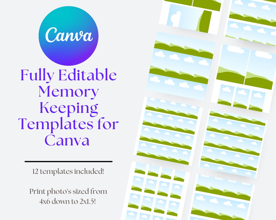12 Memory Planning Photo Templates, Scrapbook Templates, Photo Template ...
