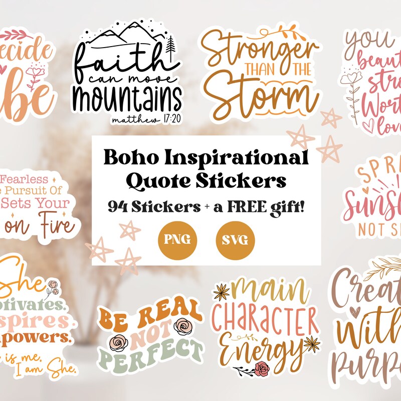 Boho Sticker - Etsy