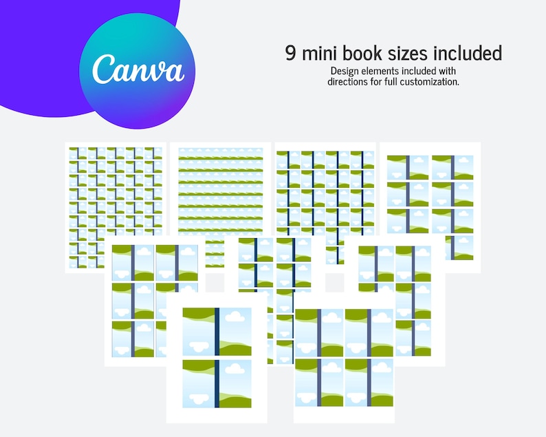 Editable Canva Template for Mini Books, DIY Printable Mini Book ...