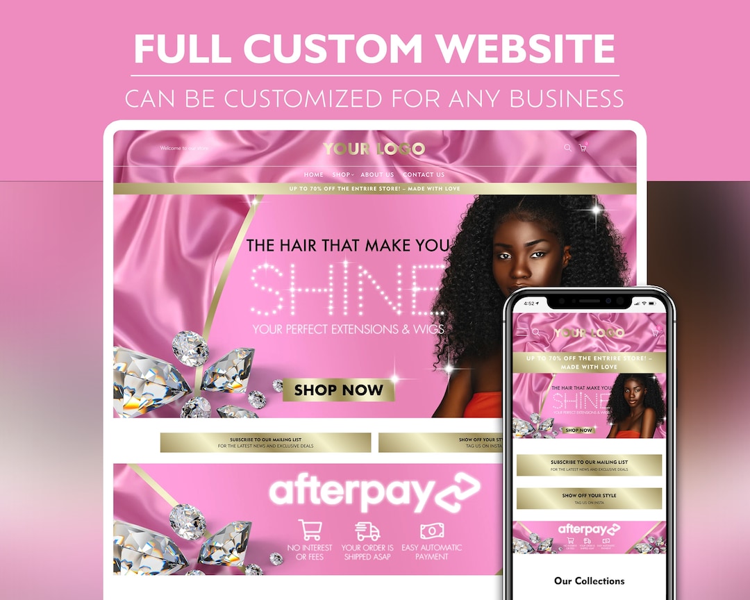 Shopify Website Template | Website Design | Website Banner Templates ...