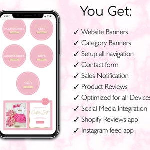 Baby Clothes Website Template Pastel Website Design - Etsy