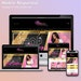 Custom Shopify Business Website, Pink Theme Web Templates, Shopify ...