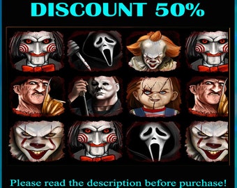 Seamless Pattern Png Horror - Etsy