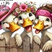Cute Ducks Girls Besties Clipart Illustration - Funny Ducks Digital ...