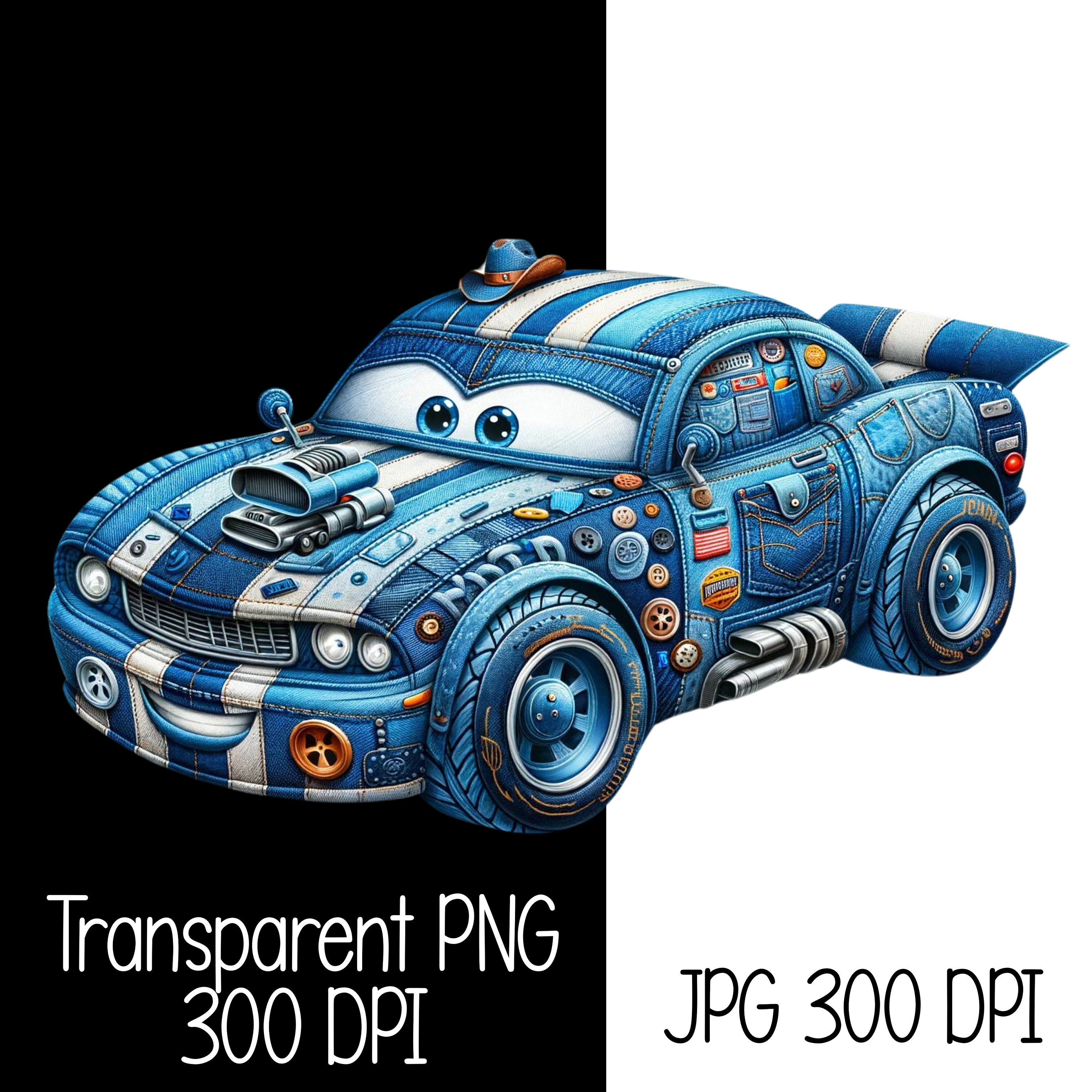 Denim Car Clipart Illustration Speed Racing Car Commercial Use ...