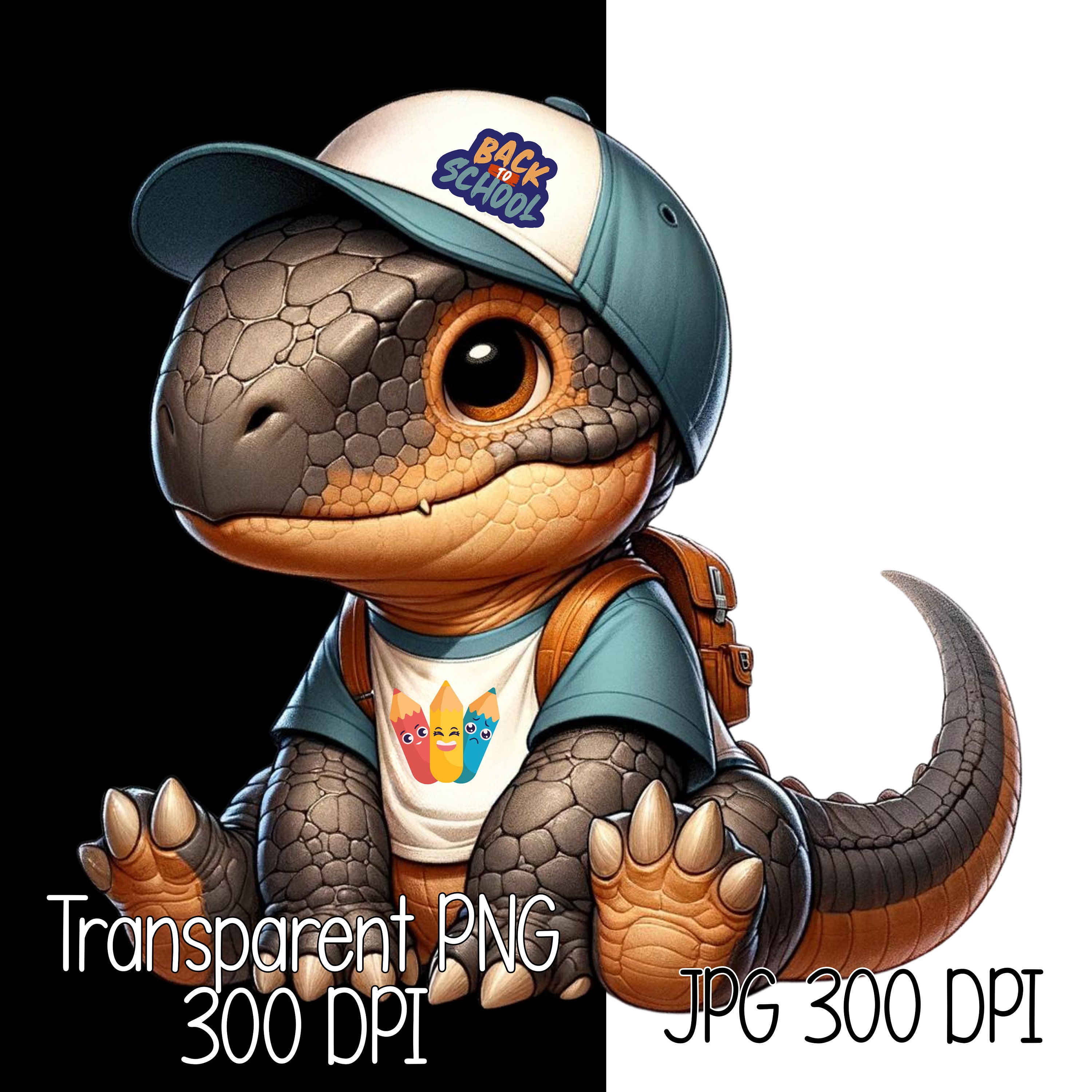 Dino Back to School Clipart Illustration Ankylosaurus Commercial Use ...