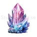 14 PNG Fluorite Crystal Transparent Watercolor Clipart Digital Download ...