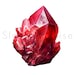 16 PNG Ruby Crystal Transparent Watercolor Clipart Digital Download ...