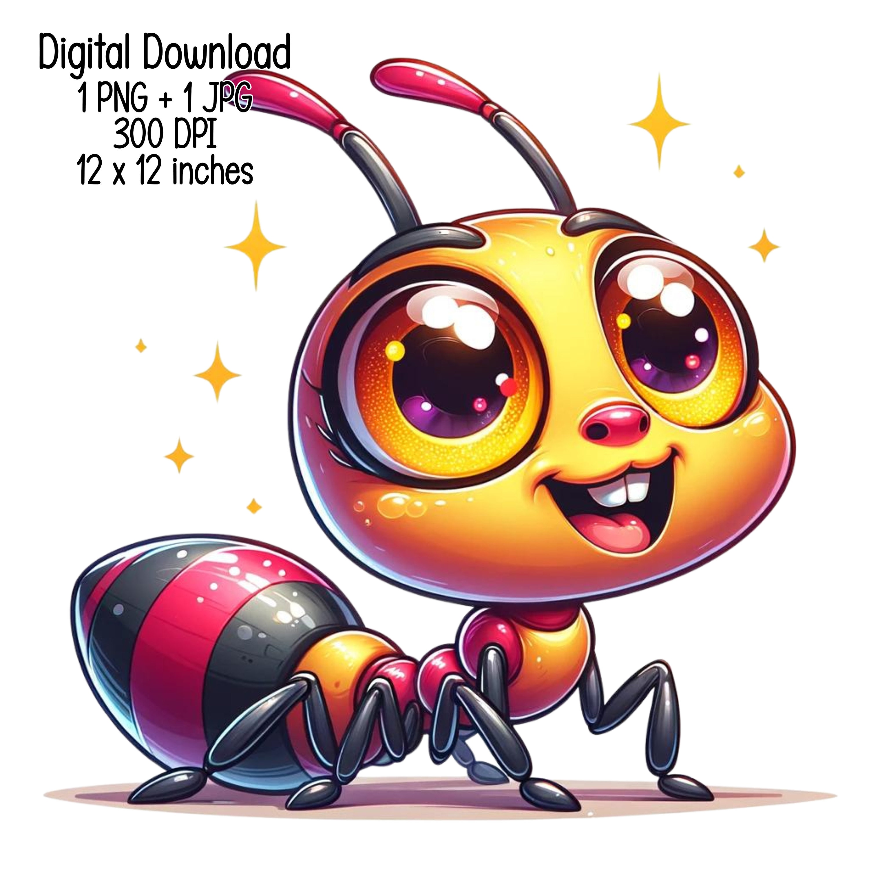 Cute Ant Clipart Illustration Commercial Use Sublimation Designs ...