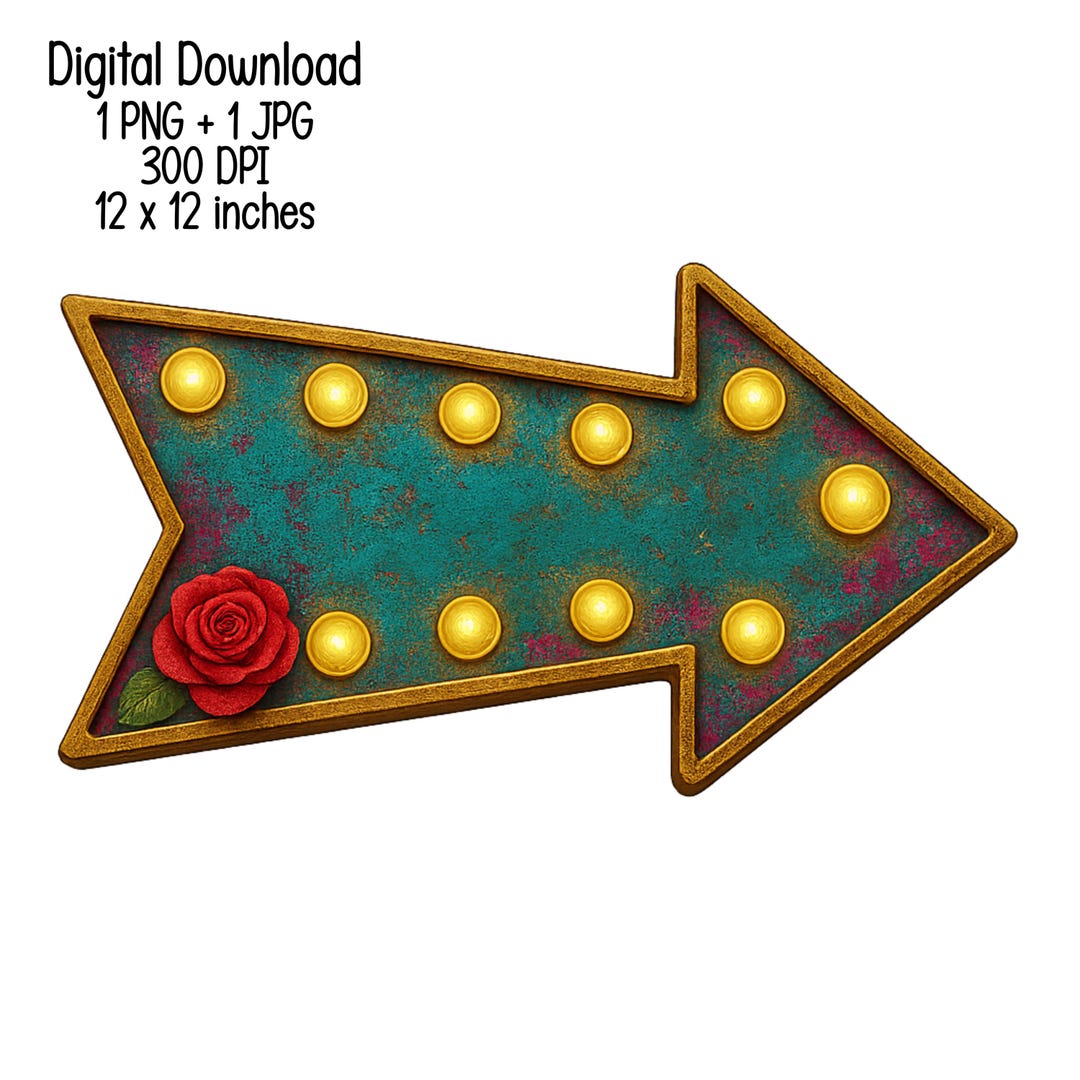 Western Marquee Arrow PNG | Rustic Vintage Sign Clipart | Retro Rodeo ...