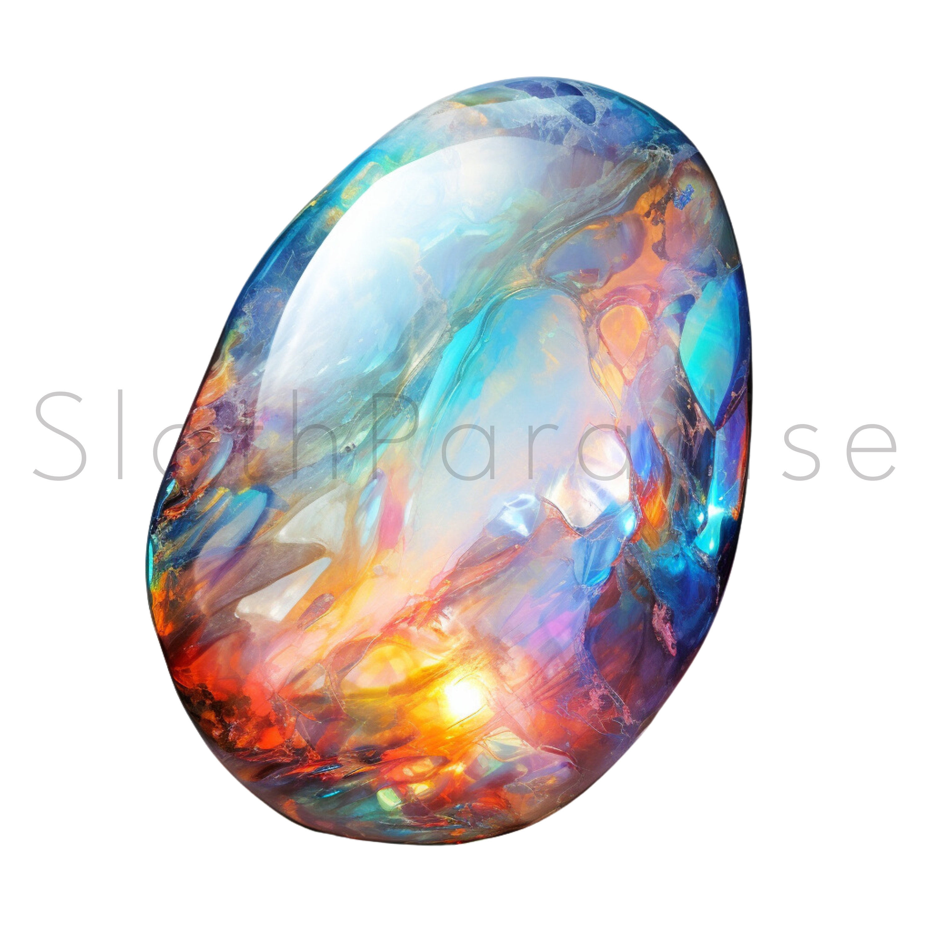 19 PNG Opal Crystal Transparent Watercolor Clipart Digital Download ...