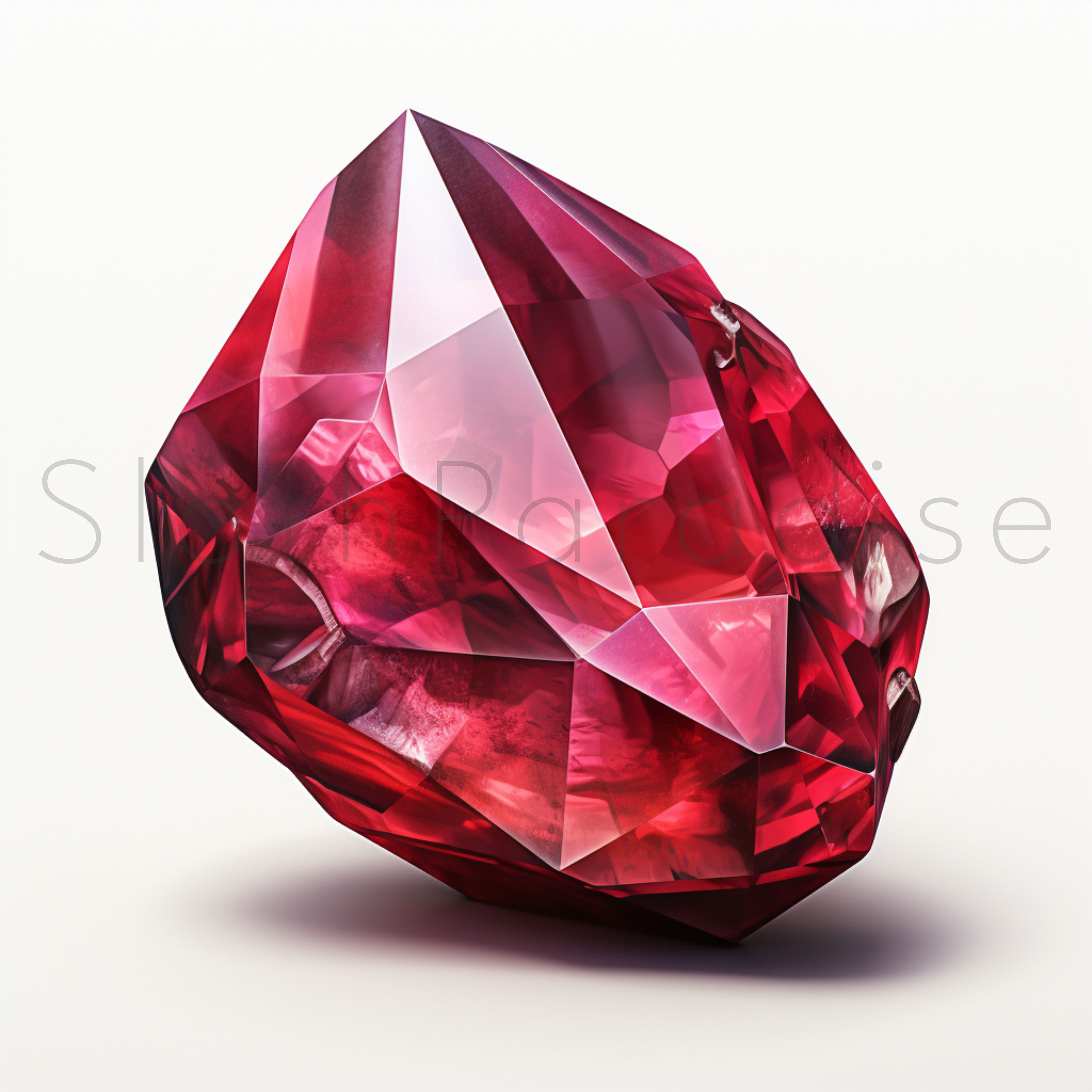 16 JPG Watercolor Ruby Crystal Clipart Digital Download - Etsy