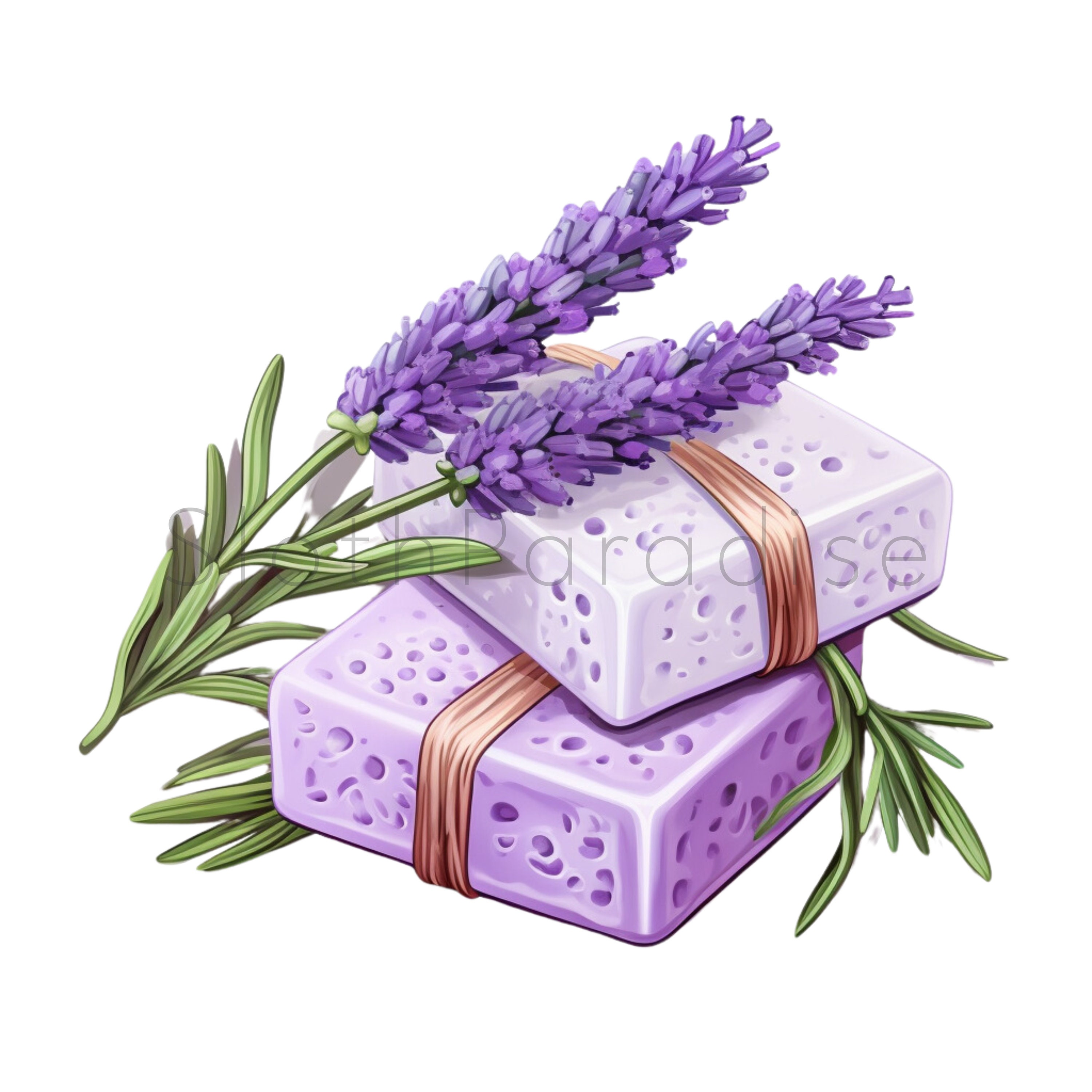 17 PNG Lavender Wreath Soap Box Bouquet Transparent Clipart Digital ...