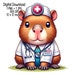 Capybara as Doctor CAPA Digital Download Illustration Medical Doctor ...