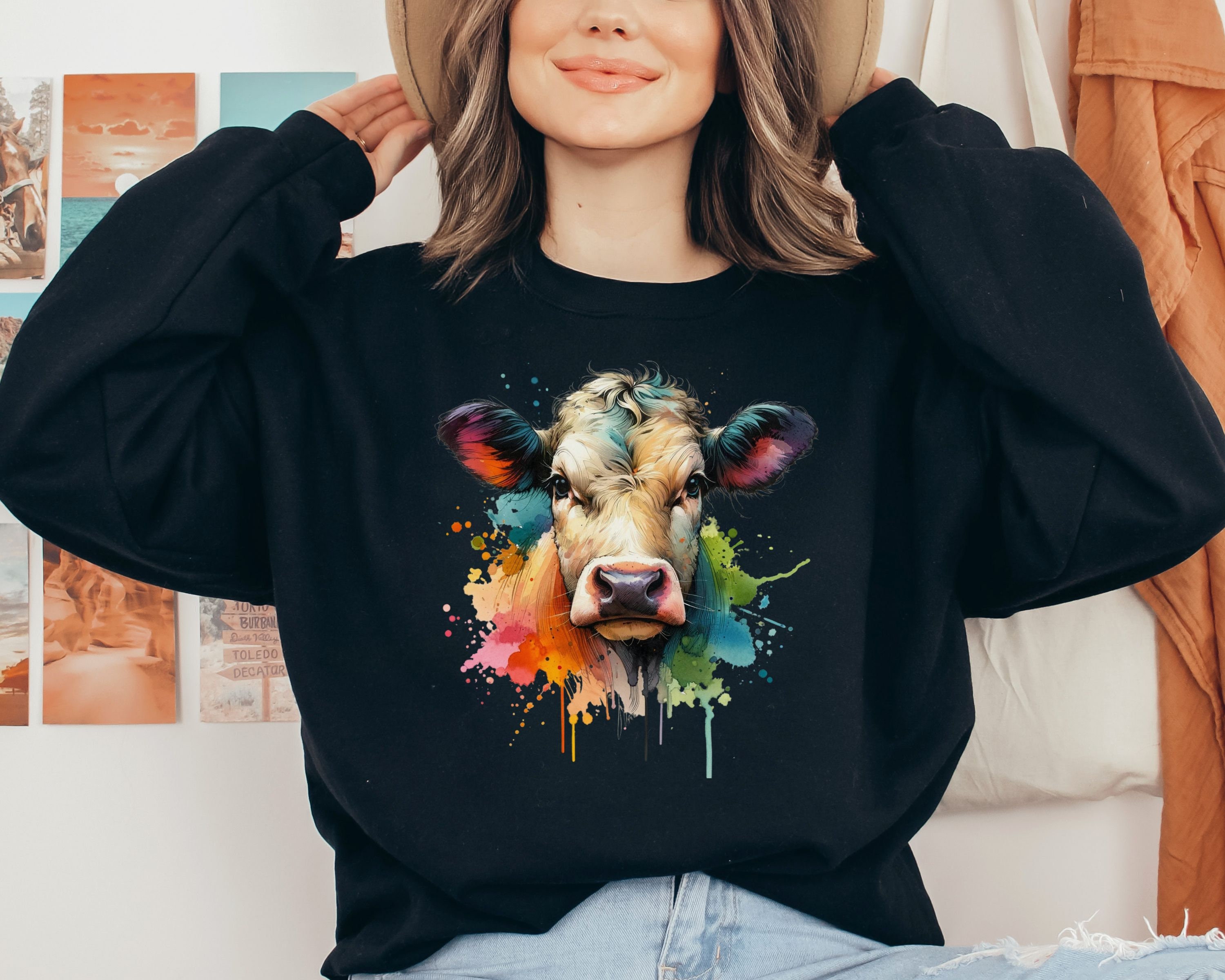PNG Cow Color Splash Digital Download Commercial Use Transparent ...