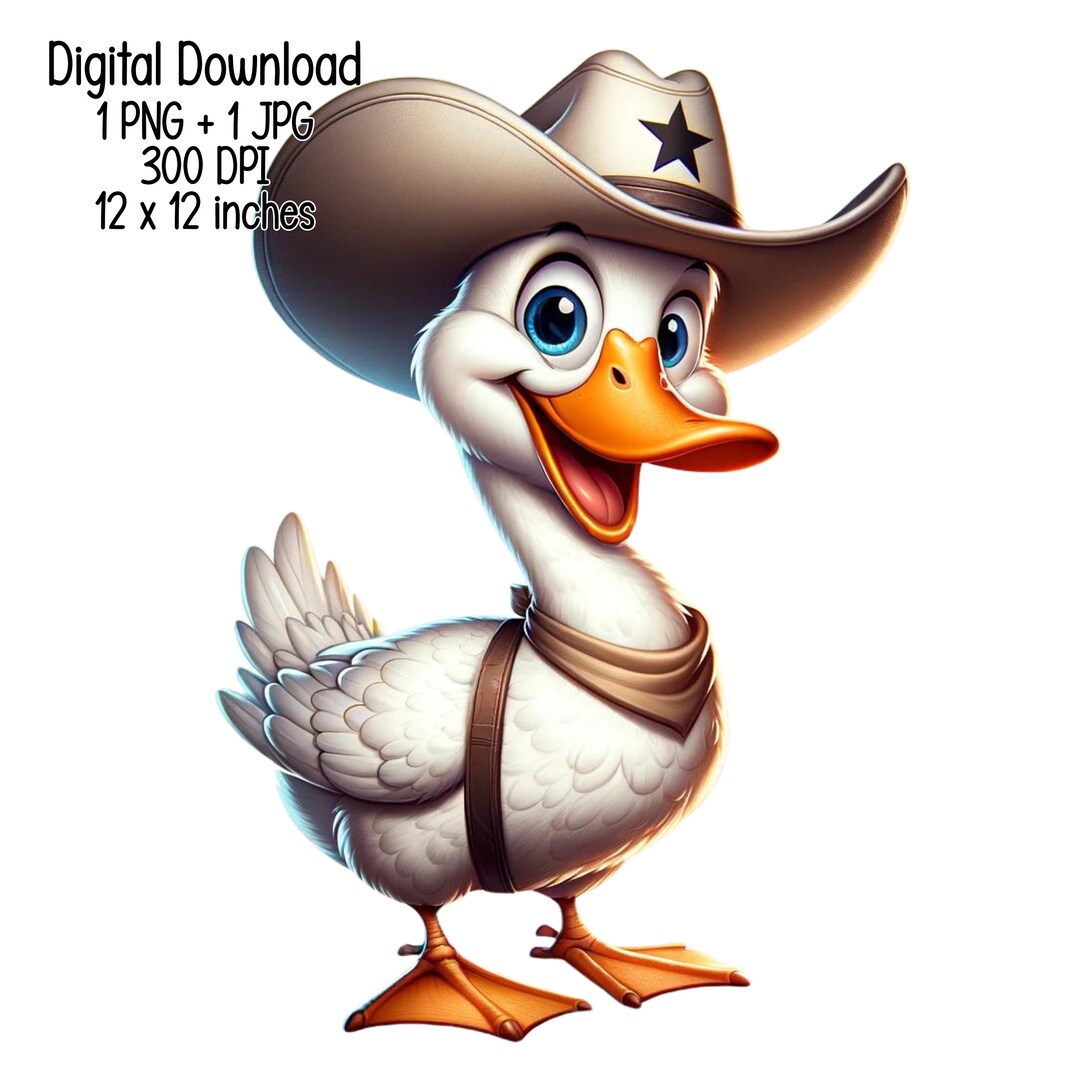 Texas Goose Illustration Clipart Humorous Geese Commercial Use ...