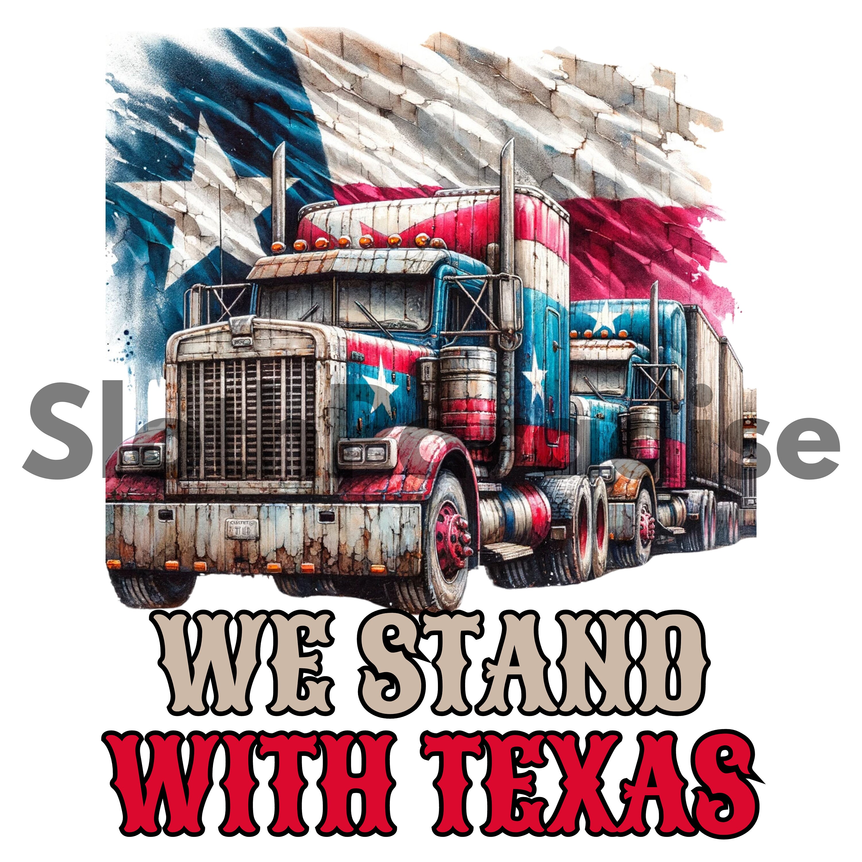 Support Texas Border Bundle Digital Download, Texas Flag Wire Truck T ...