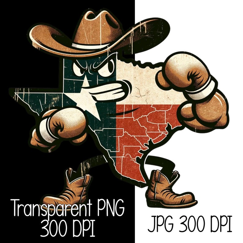 Texas With Boxing Gloves Digital Download Texas Strong Commercial Use ...