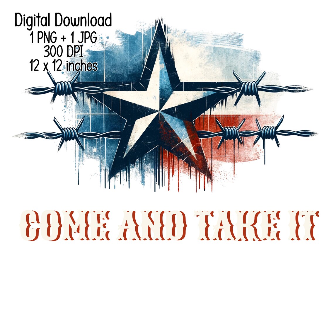 Support Texas Flag, Lone Star, Border Fence Digital Download, TX ...