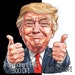 Humorous Trump Thumbs up Transparent Digital Download Humorous Trump ...