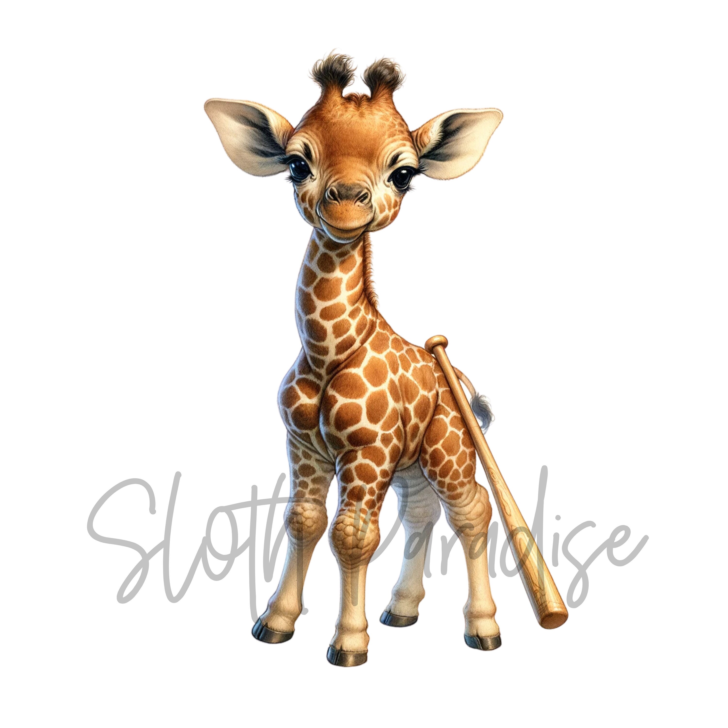 10 Baseball Animals Pngs Transparent Watercolor Clipart Digital ...