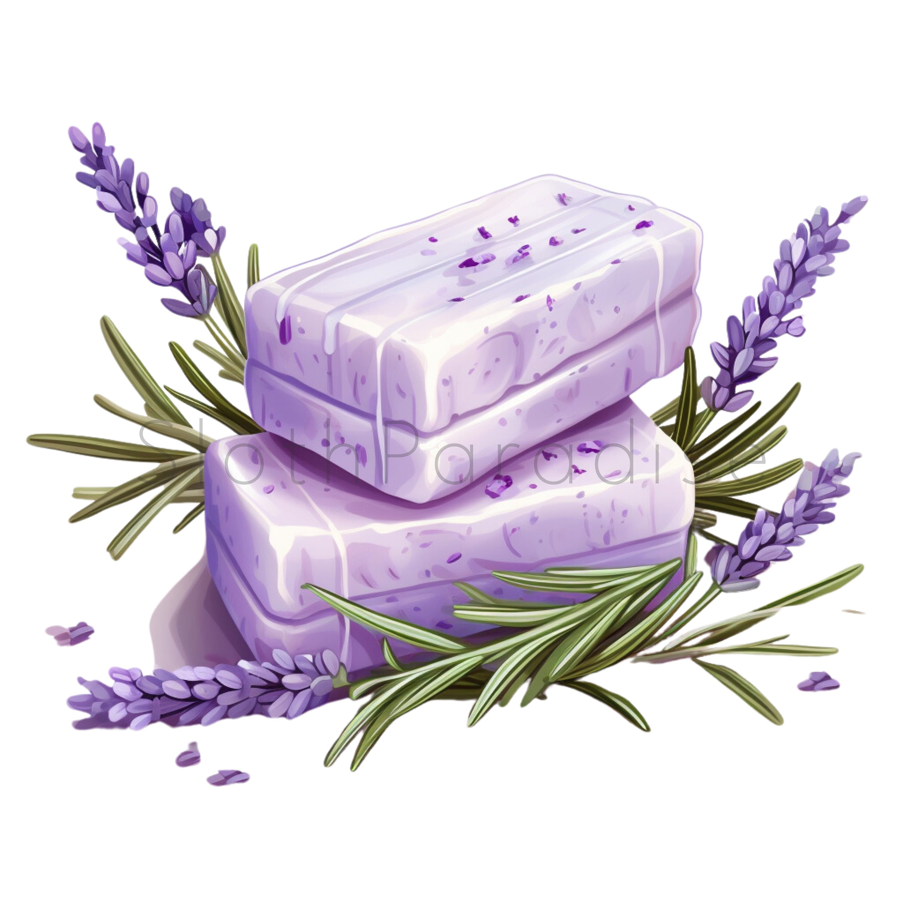 17 PNG Lavender Wreath Soap Box Bouquet Transparent Clipart Digital ...