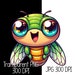 Cute Cicada Clipart Illustration Commercial Use Sublimation Designs ...