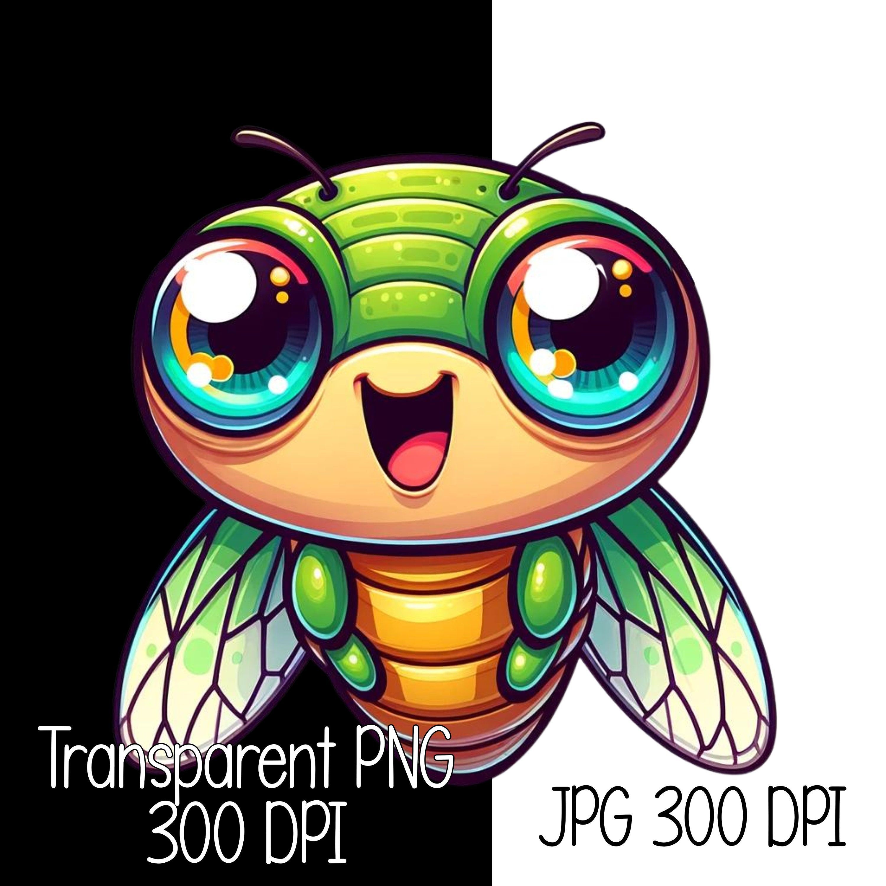 Cute Cicada Clipart Illustration Commercial Use Sublimation Designs ...