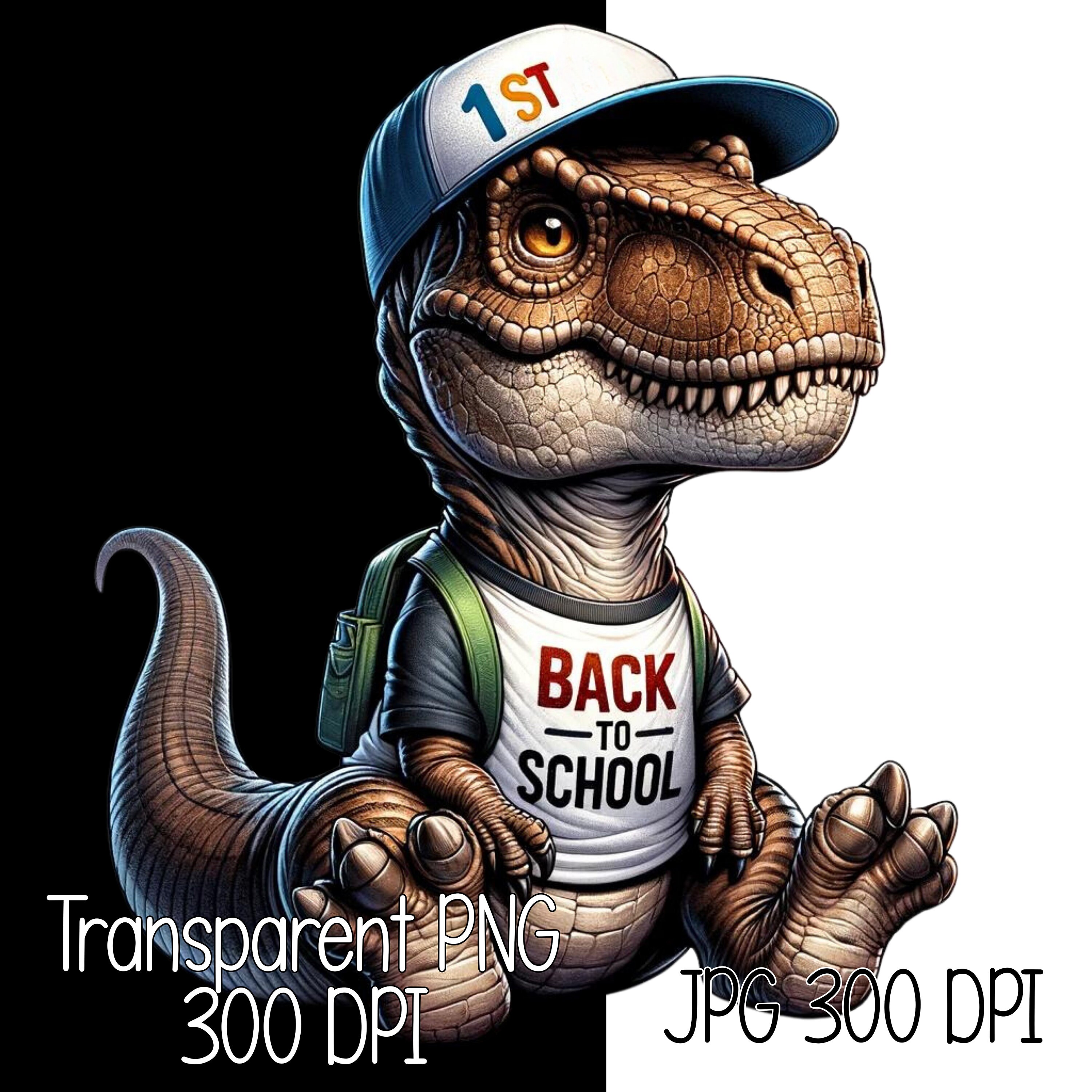 Dino Back to School Clipart Illustration First Grade Commercial Use ...