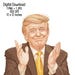 Comical Trump Funny Thumbs up Transparent Digital Download Humorous ...