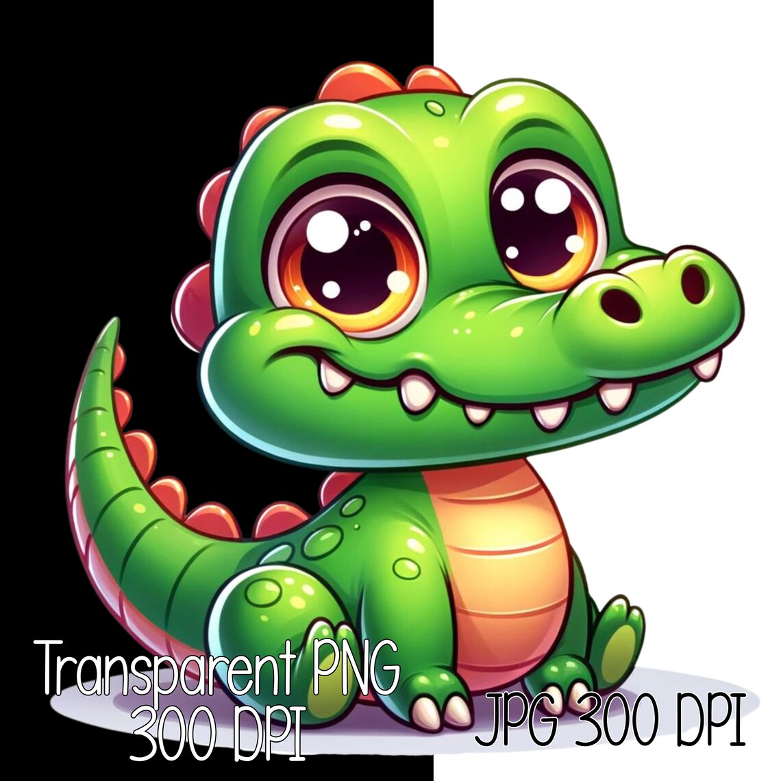 Gator Cute and Green Children Clipart Illustration Commercial Use ...