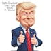 Trump With Thumbs up Transparent Digital Download Humorous Trump ...