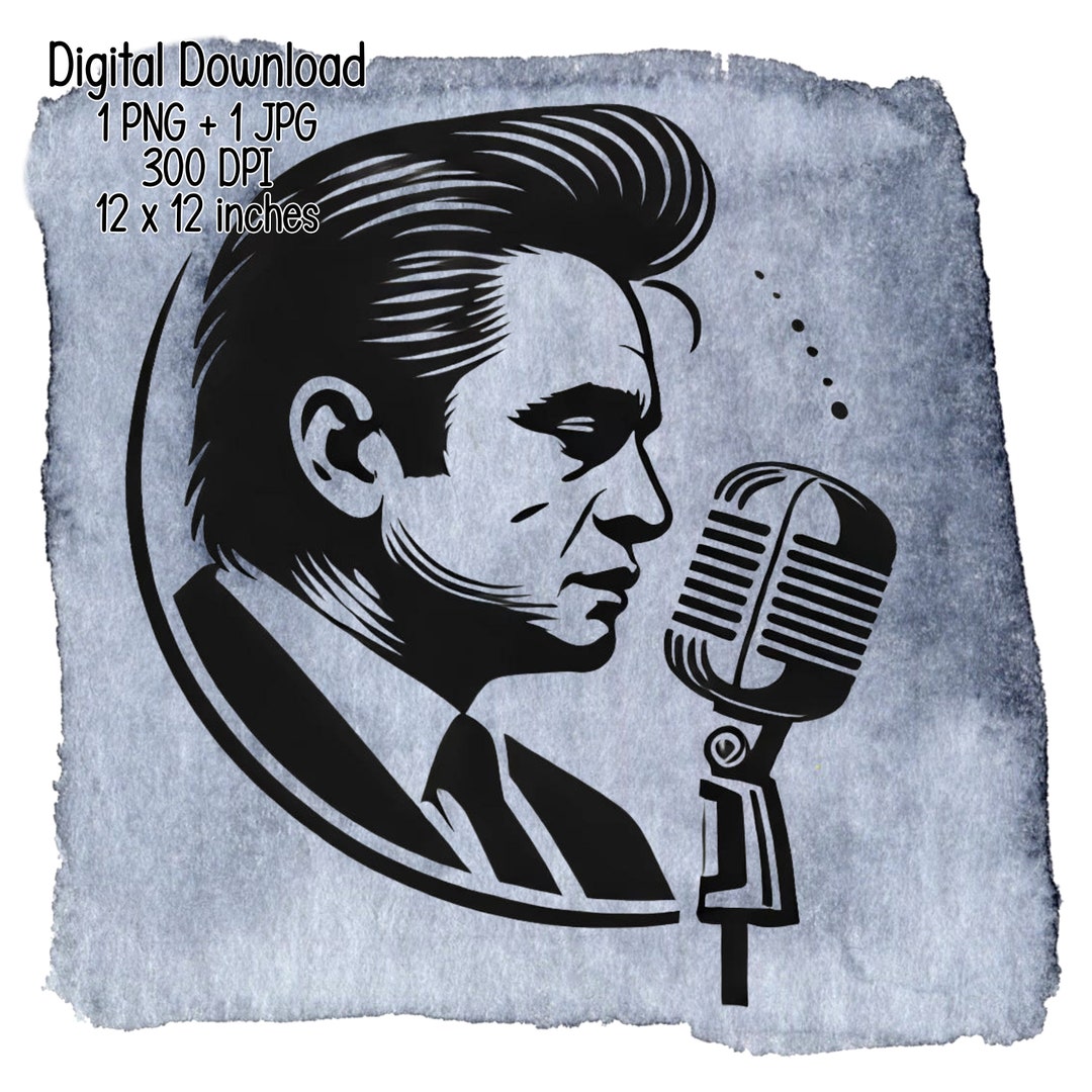 Music Legend Johnny Singer Logo T-shirt Design | Digital Download ...