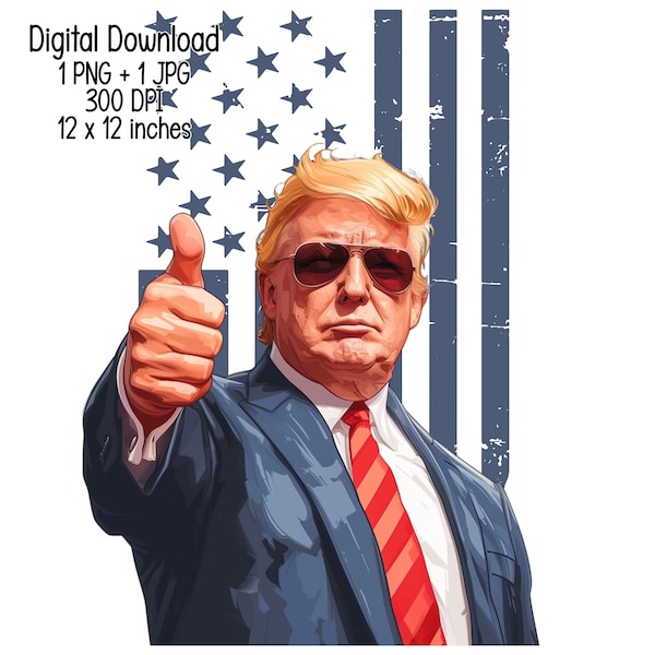 Trump Watercolor Clipart - Etsy