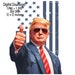 Comical Trump Funny Thumbs up Transparent Digital Download Humorous ...