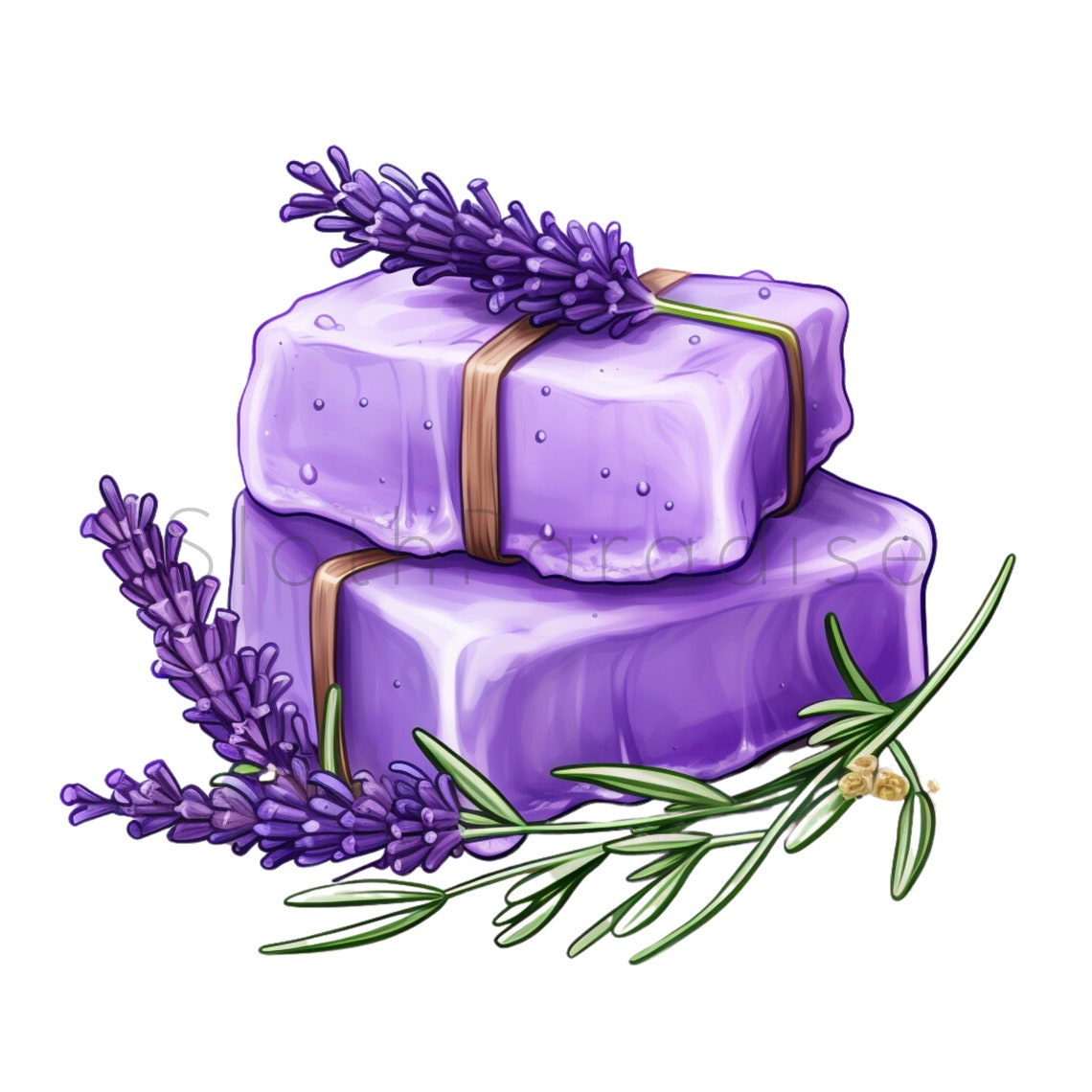 17 PNG Lavender Wreath Soap Box Bouquet Transparent Clipart Digital ...