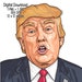 Trump Funny Lips Face Digital Download Clipart Illustration Comical ...