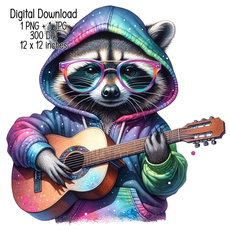 Playing Cards Raccoon - Etsy