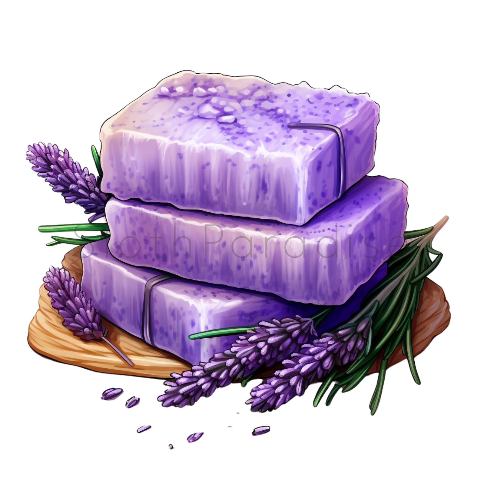 17 PNG Lavender Wreath Soap Box Bouquet Transparent Clipart Digital ...