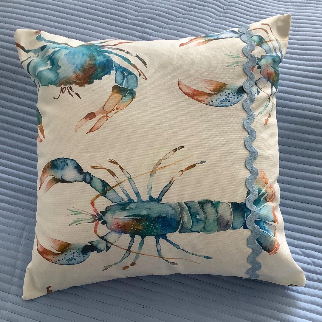 Sealife Cushion in This Voyage Fabric. - Etsy