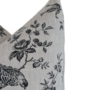 LUCY Botanical Print Linen Cushion Cover Floral Linen - Etsy