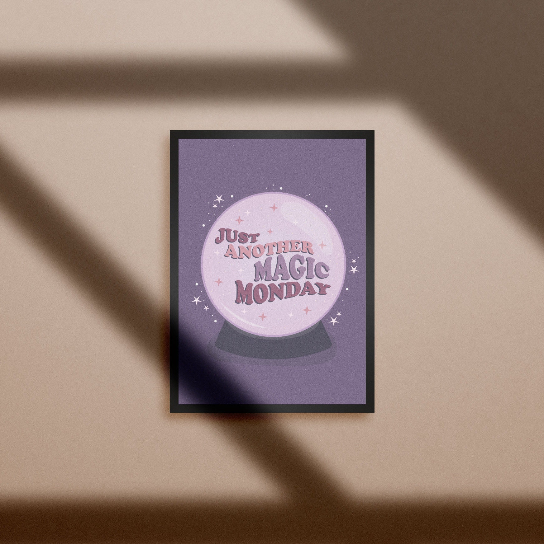 Just Another Magic Monday Magic Poster A4 Digital Print Crystal Ball ...